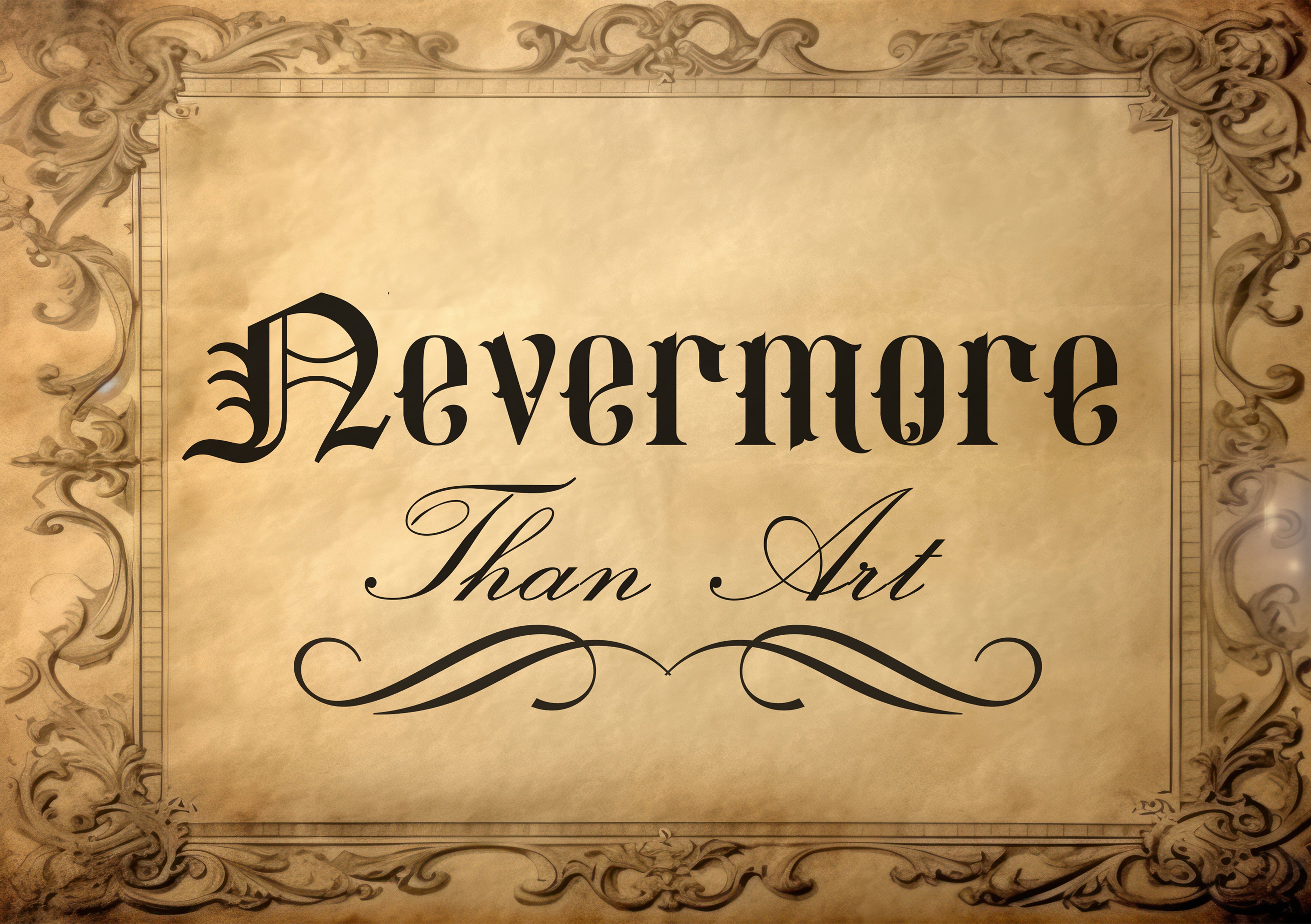Nevermore Than Art Gothic Art Prints and Clothing